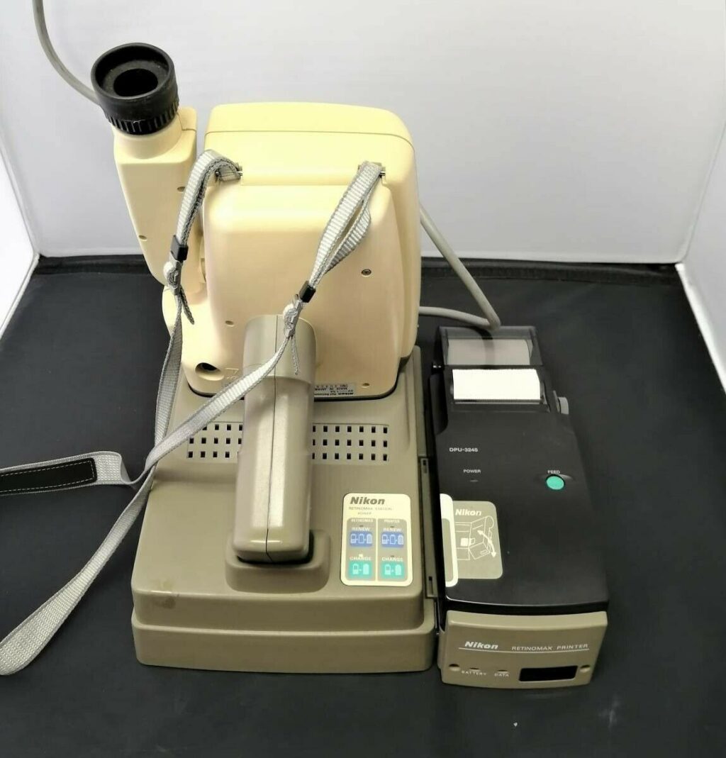 Nikon Retinomax Handheld AutoRefractor Keratometer w/ Charger & Printer ...